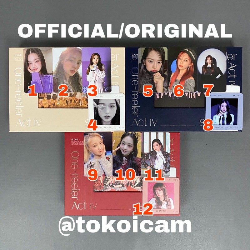 Jual OFFICIAL/ORIGINAL) PHOTOCARD IZ*ONE ONE REELER ACT IV Hitomi hyewon nako wonyoung yujin ...