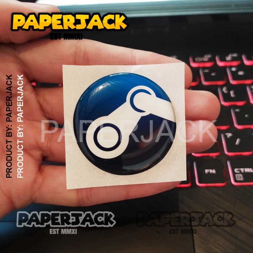 Jual STEAM LOGO STIKER RESIN TIMBUL AKSESORIES CASING PC GAMING IMPORT ...