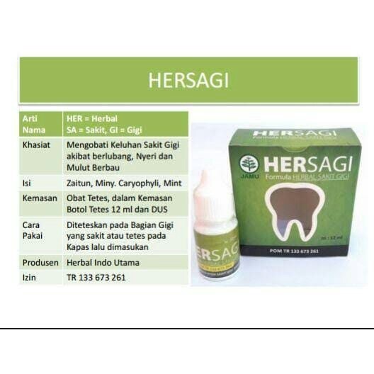 Jual HIU HERSAGI OBAT SAKIT GIGI TERBAIK !! | Shopee Indonesia