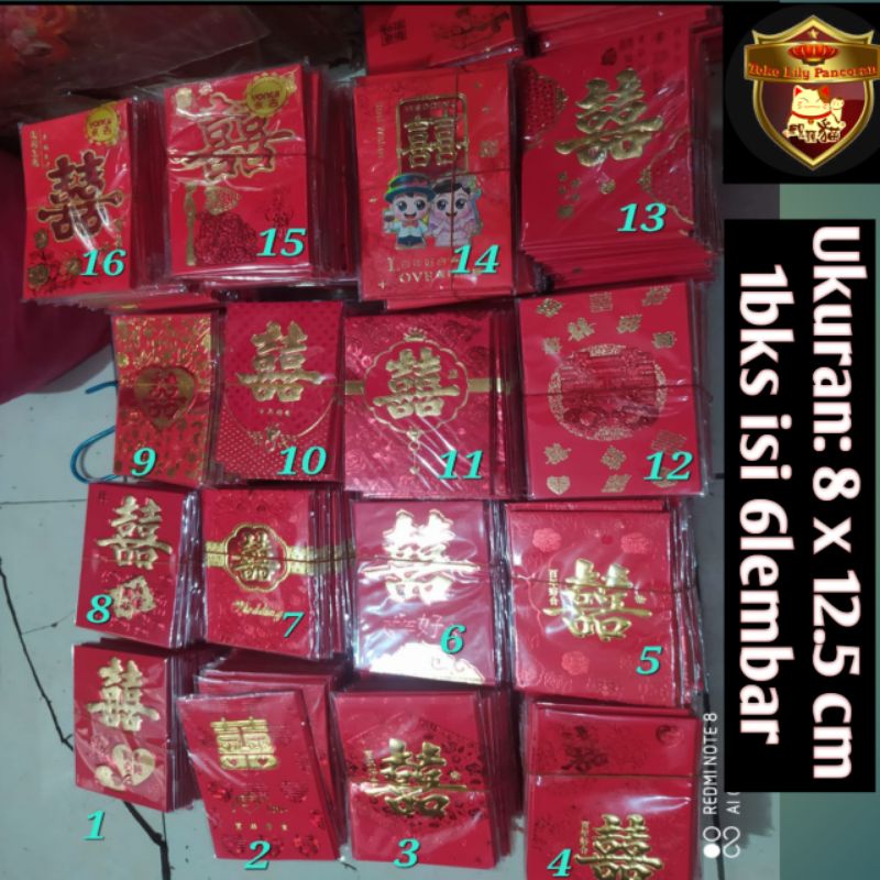 Jual Angpao Shuang Xi / Angpau Sangjit / Angpao Lamaran / Wedding ...