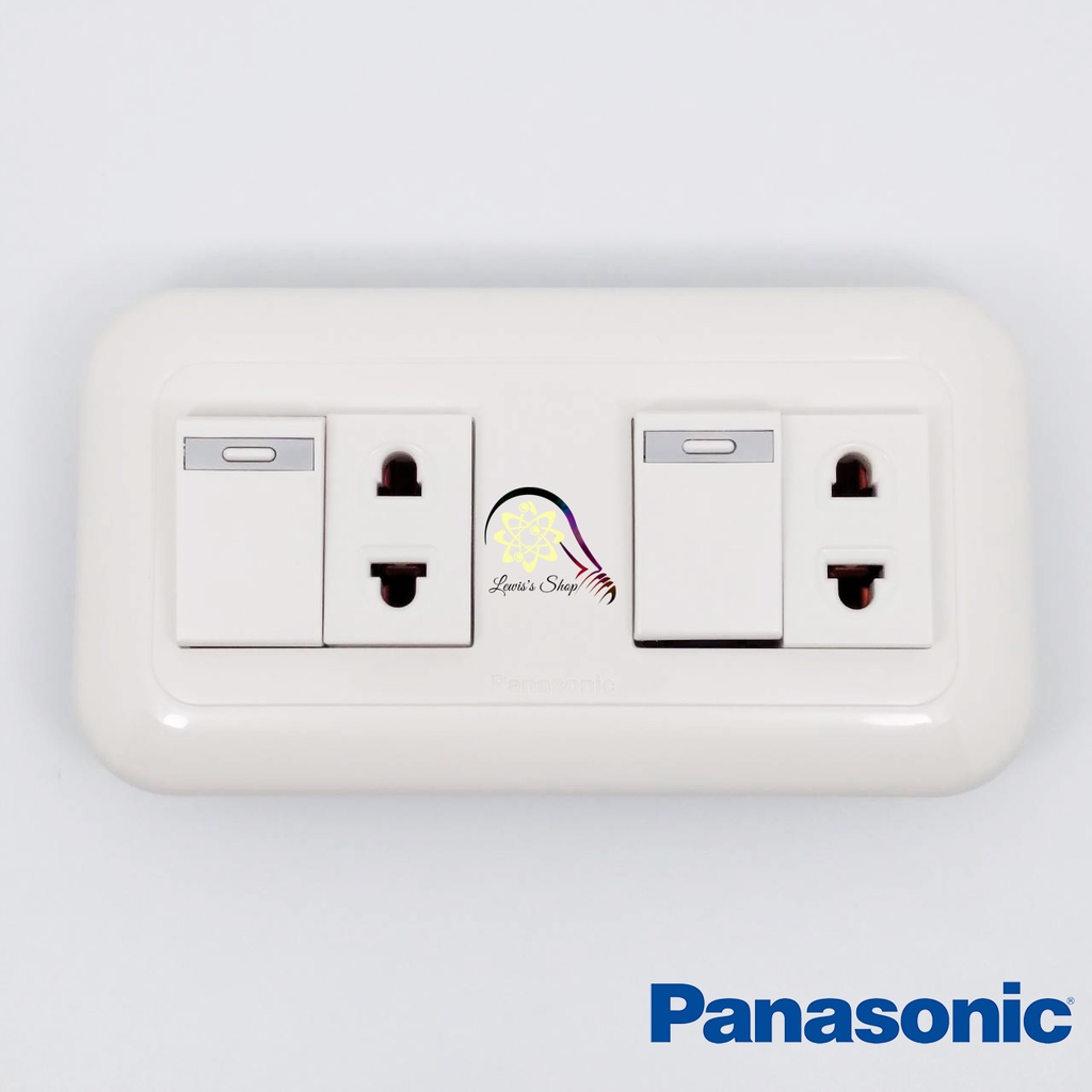 Jual Panasonic Stop Kontak Double WEJ10919 Saklar Double WEJ5531Wide ...