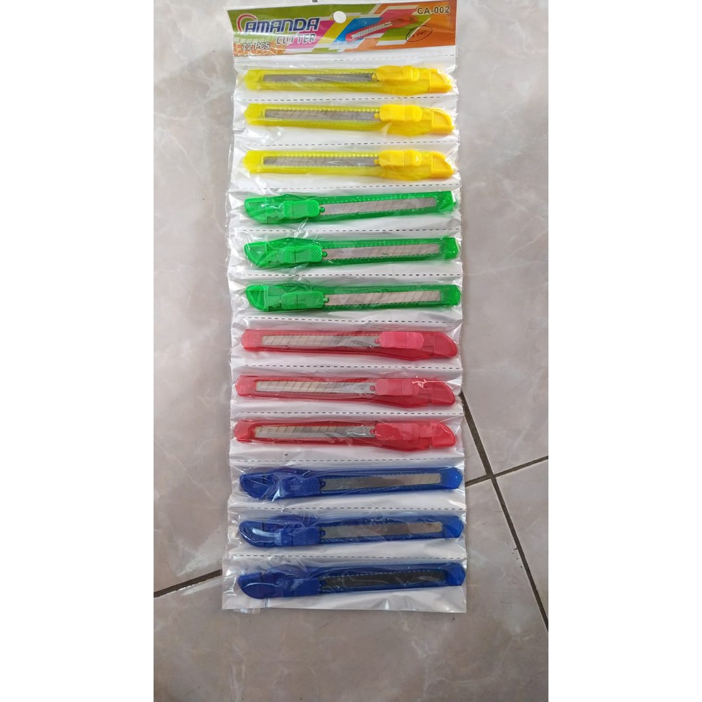 Jual Cutter Kecil Murah pcs/Cutter Bening Kecil Renceng/Mata Pisau ...