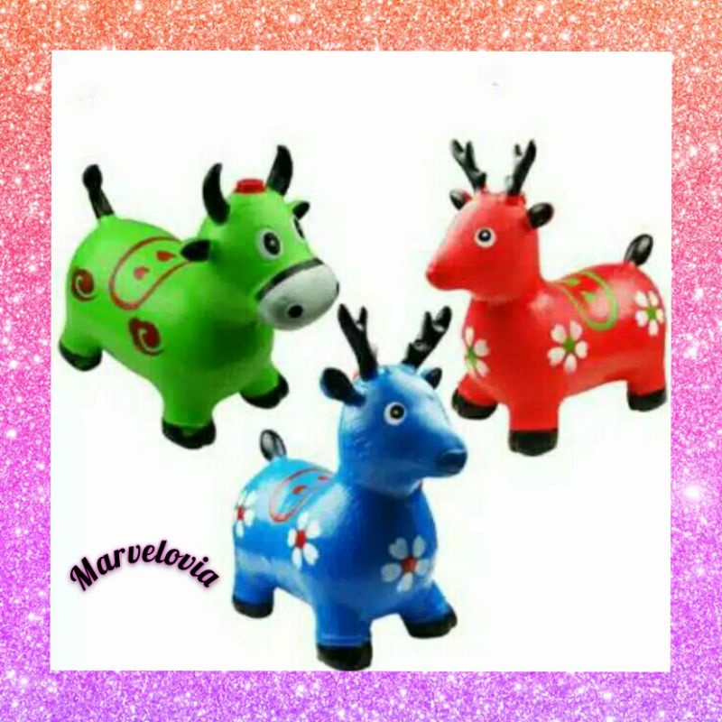 Jual marvelashop | (1kg) Animal Jumping Karet MUSIK / Mainan Anak Kuda ...