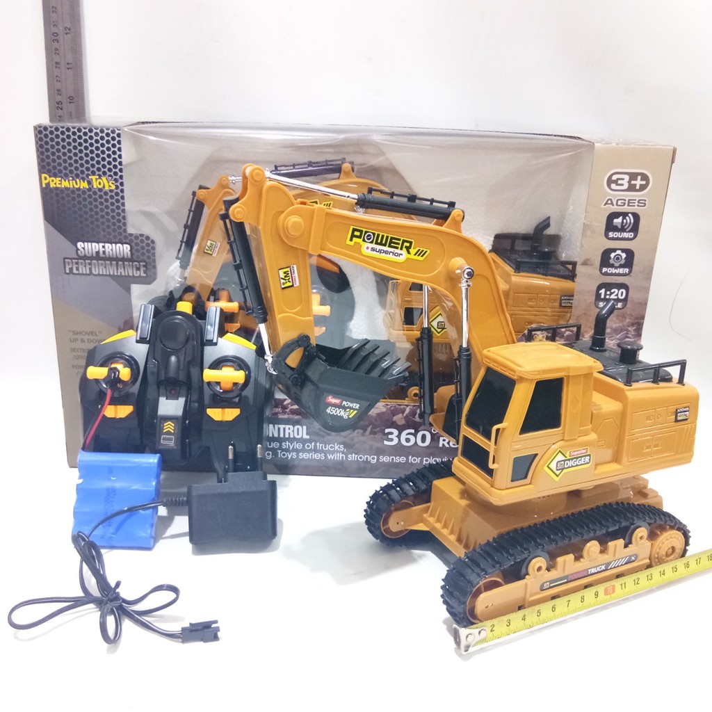 Jual Mainan Mobil Remote Control - Backhoe RC Excavator - Beko RC ...