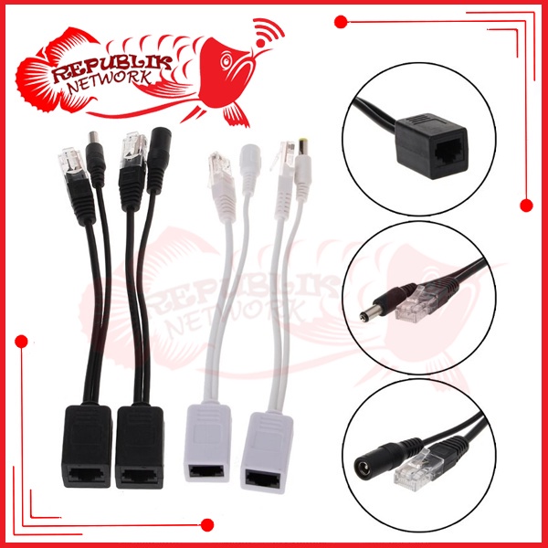 Jual POE Adapter Cable RJ45 POE Injector + POE Splitter Kit POE ...