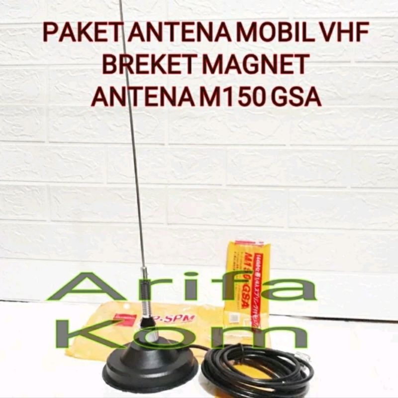 Jual PAKETAN ANTENA RADIO RIG MOBIL VHF PLUS BRACKET MAGNET - PAKET ANTENA RIG MOBIL VHF M150 GS ...