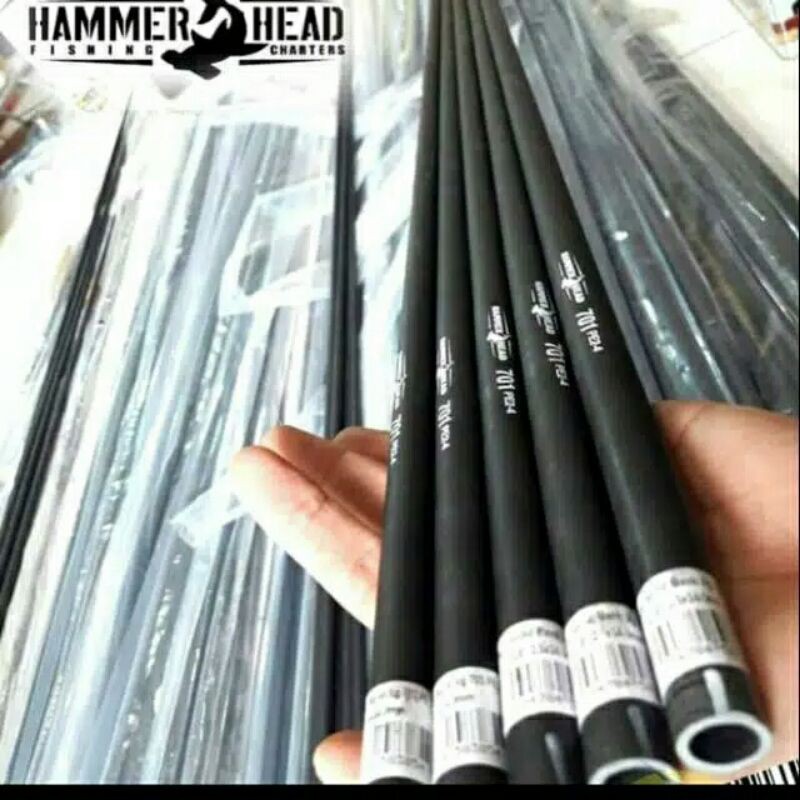 Jual Bahan Joran Blank Carbon Lubang Rod Hammer Head 501/561/601/701/8-17/PE 1-3 | Shopee Indonesia