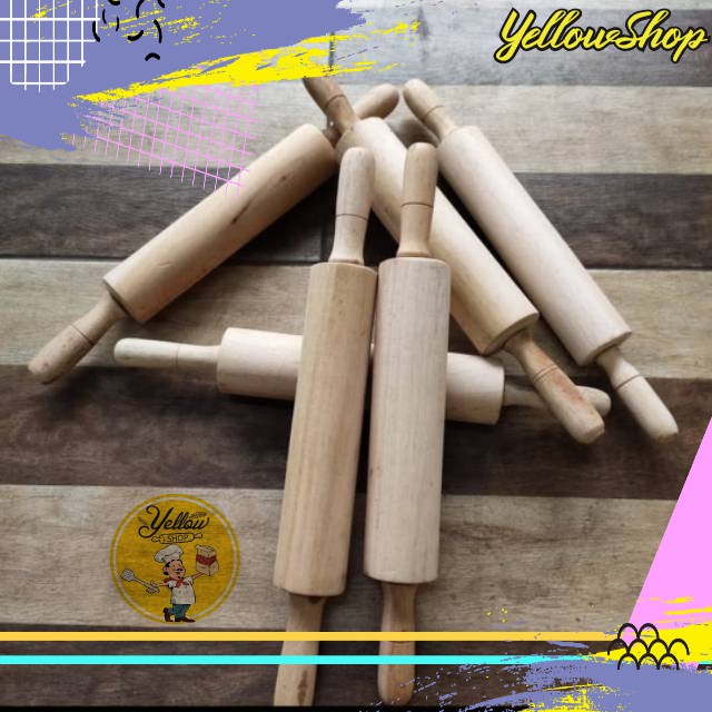 Jual ROLEN KAYU / ROLLING PIN KAYU / GILASAN KAYU PENGGILAS ADONAN ...