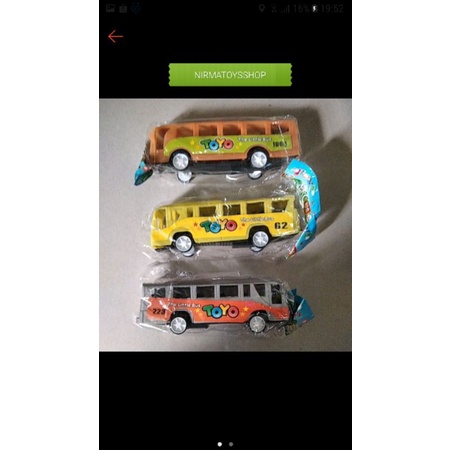 Jual MAINAN BUS LOKAL MINI TARIK MUNDUR MAJU | Shopee Indonesia