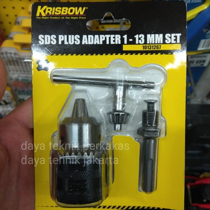 Jual adaptor kepala bor sds plus 13MM KRISBOW - sambungan kepala ...