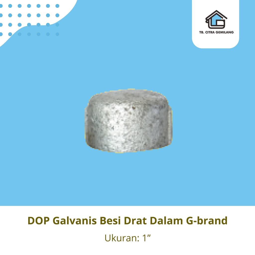 Jual DOP GALVANIS BESI 1 inch G - BRAND | Shopee Indonesia