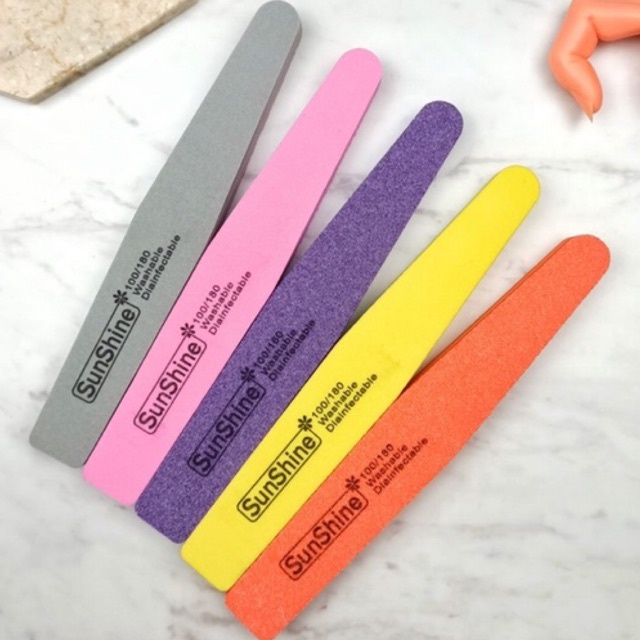 Jual BUFFER SUNSHINE PATAH DIAMOND 100/180 washable nail buffer art ...