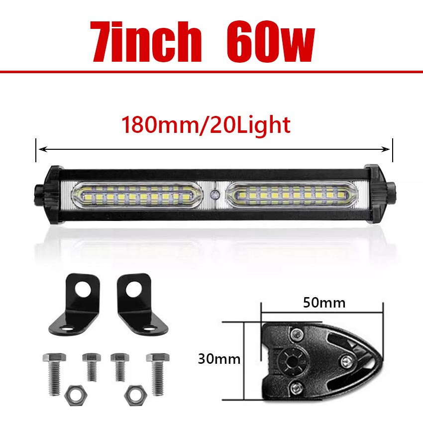 Jual SLIM LED BAR 180W 20 Inch 12V 24V Lampu Sorot Spotlight Tembak ...