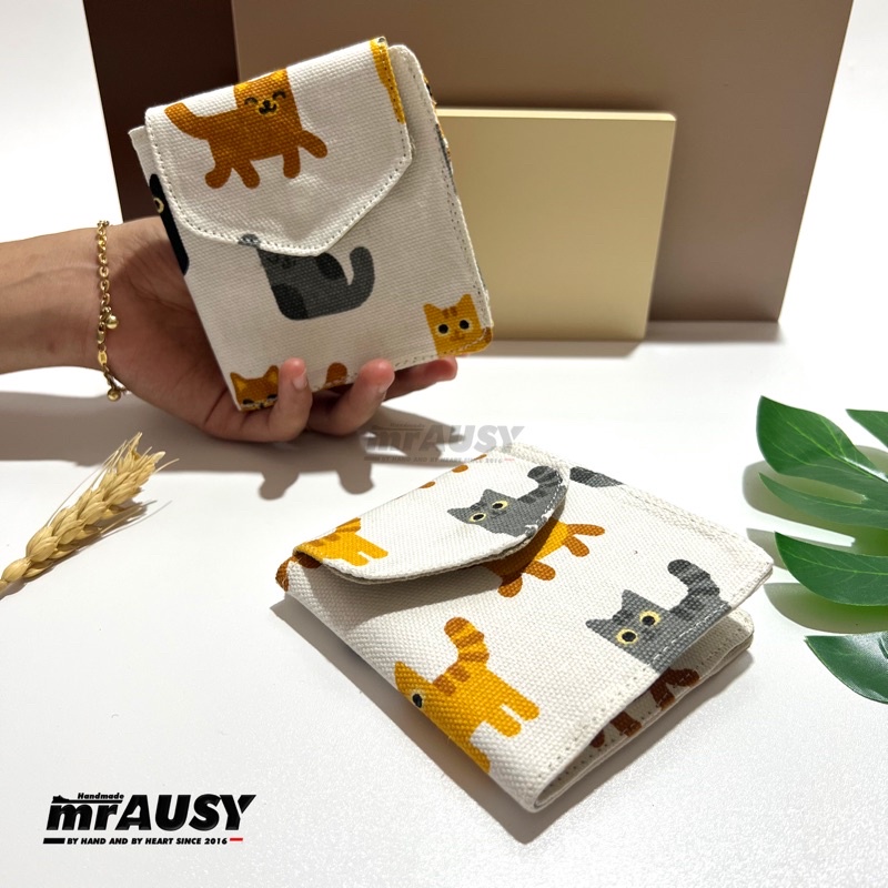 Jual Dompet Mini Wanita/Cewek Canvas Motif mrAUSY Murah | Shopee Indonesia