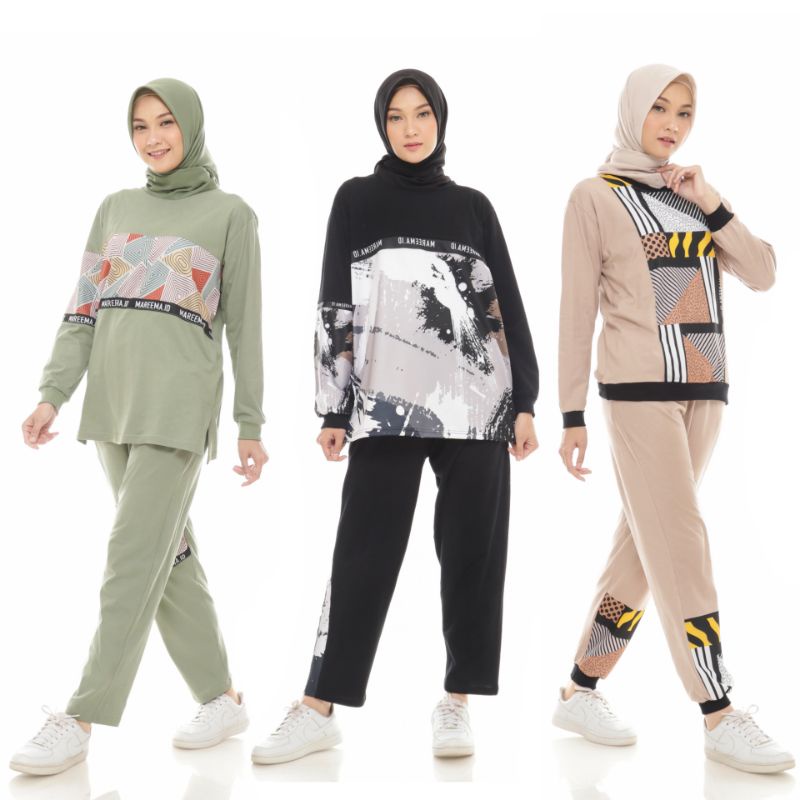 Jual Setelan Olahraga Terbaru Wanita Jumbo Muslimah Kekinian Gowes ...