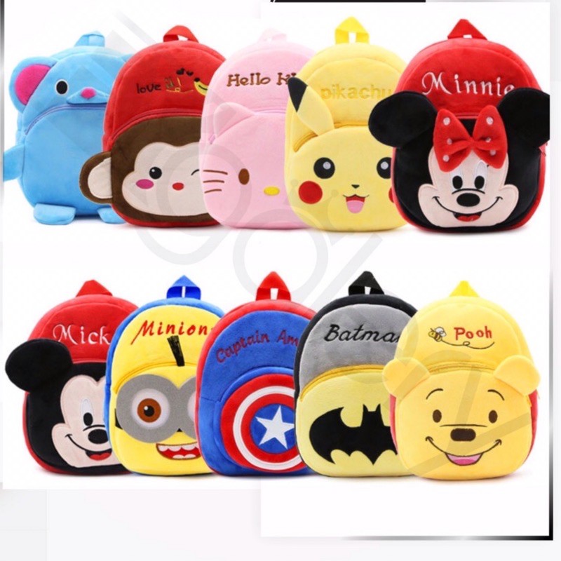 Jual TAS KARAKTER ANAK PAUD TK RANSEL Kartun Bagpack Mini Lucu Cartoon ...