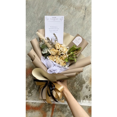 Jual Dried Flower Bouquet Bucket Bunga Kering Shopee Indonesia