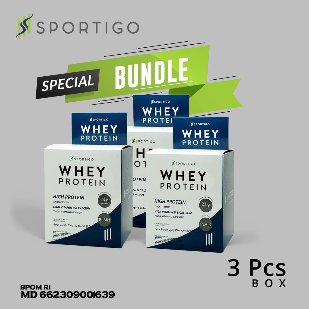 Jual SPORTIGO Susu Whey Protein Isolate Concentrate Pure 350 gram - 3 ...