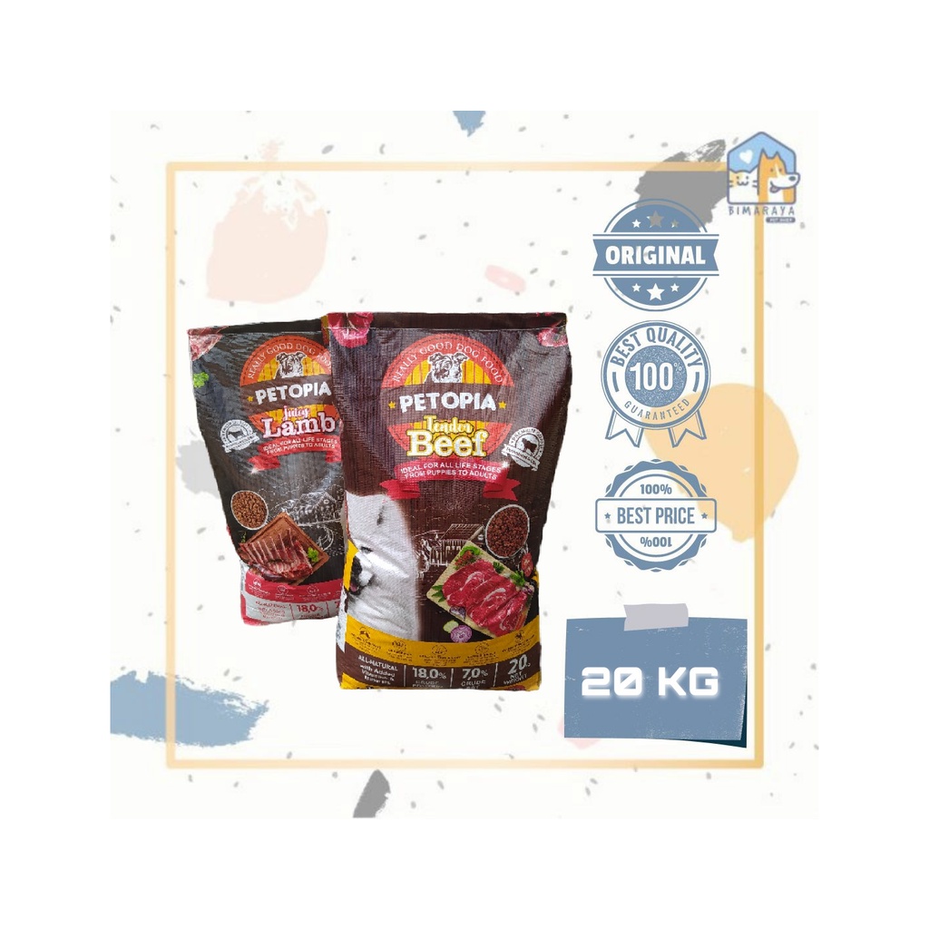 Jual PETOPIA DOG DRY FOOD 20 KG FRESHPACK // MAKANAN KERING ANJING ...