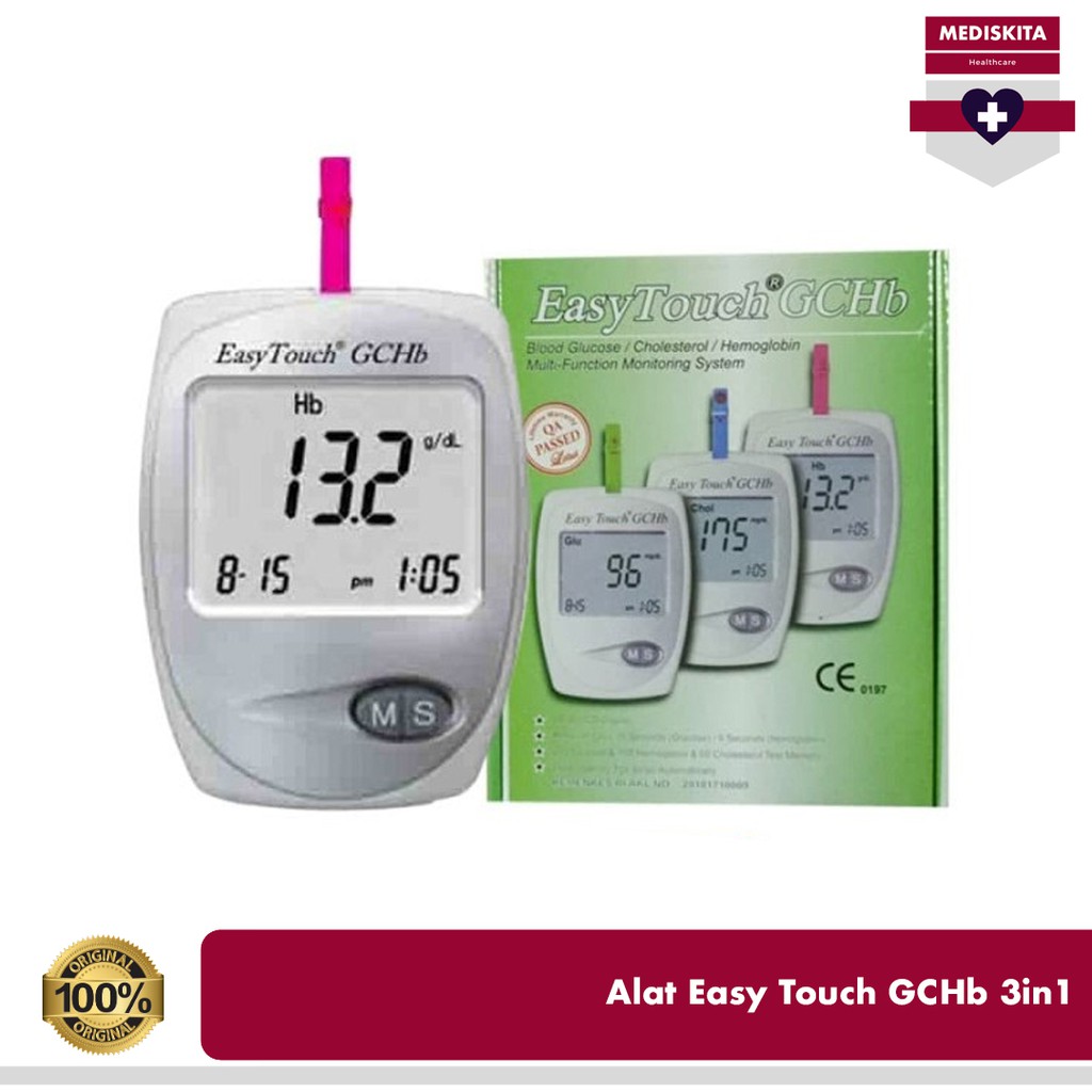 Jual Alat Easy Touch GCHb 3in1 Cek Gula Darah Kolestrol Hb Easytouch ...