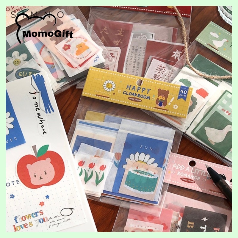Jual Stickers Vintage Aesthetic Notebook stiker Decor Buku Set - SP10 ...