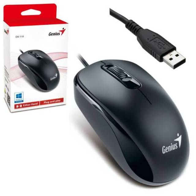 Jual MOUSE WIRED GENIUS DX-110 / MOUSE GENIUS DX-110 OPTICAL USB ...