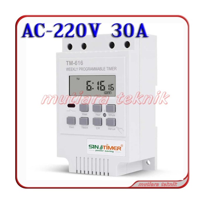 Jual Digital Programmable Timer Switch Din Rail 30A | Shopee Indonesia