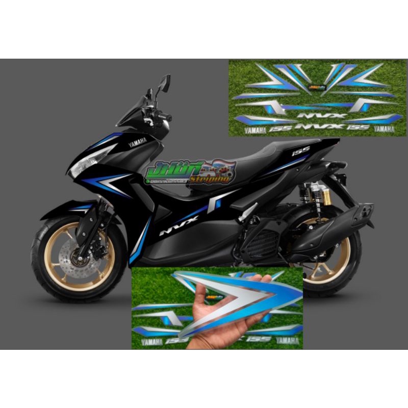 Jual STRIPING STICKER ALL NEW AEROX CONNECTED NVX 155 TRANSPARAN ...