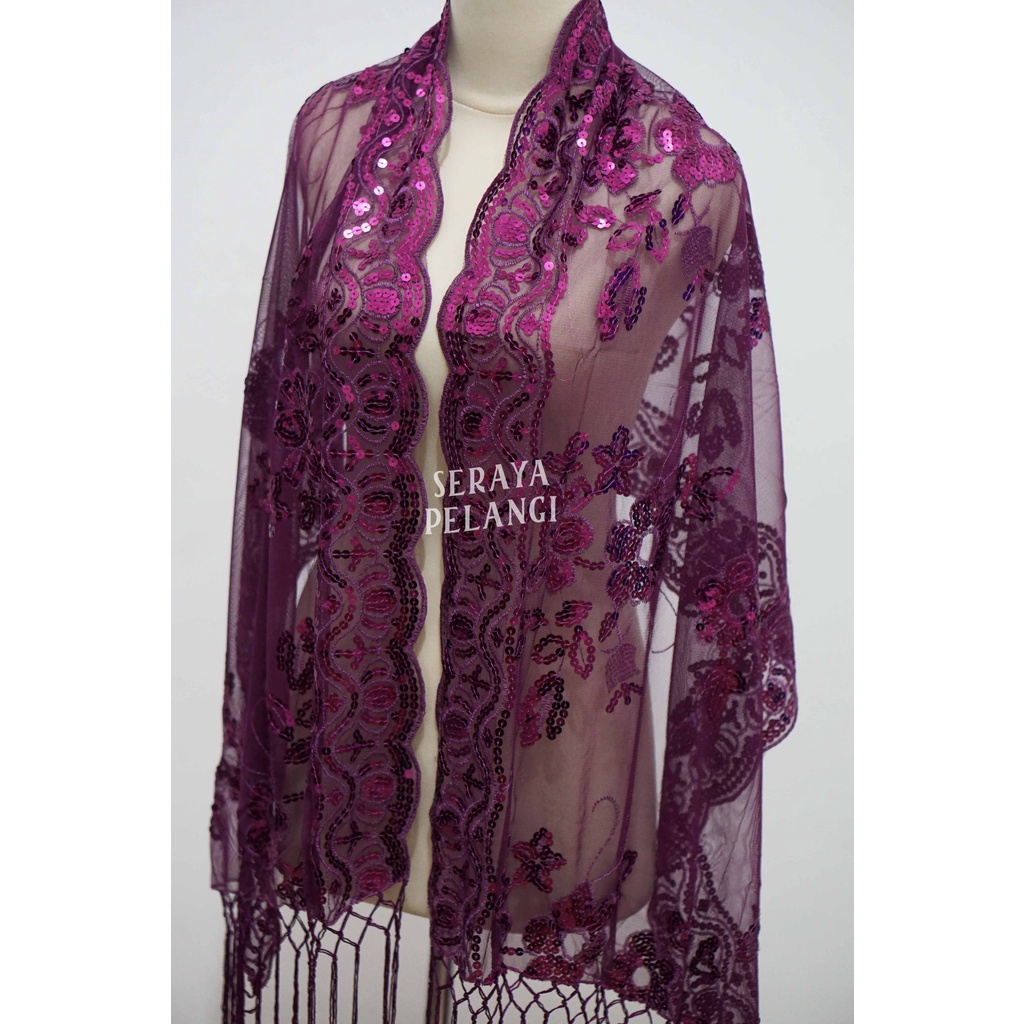 Jual Selendang Payet Motif Selendang Scarf Syal Shawl Pasmina Halus ...