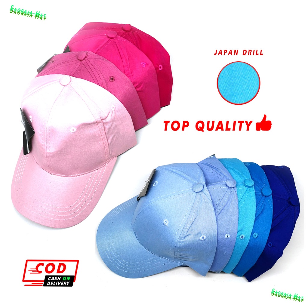 Jual Topi Polos Japan Drill Baseball Pria wanita Dewasa Warna Lengkap ...