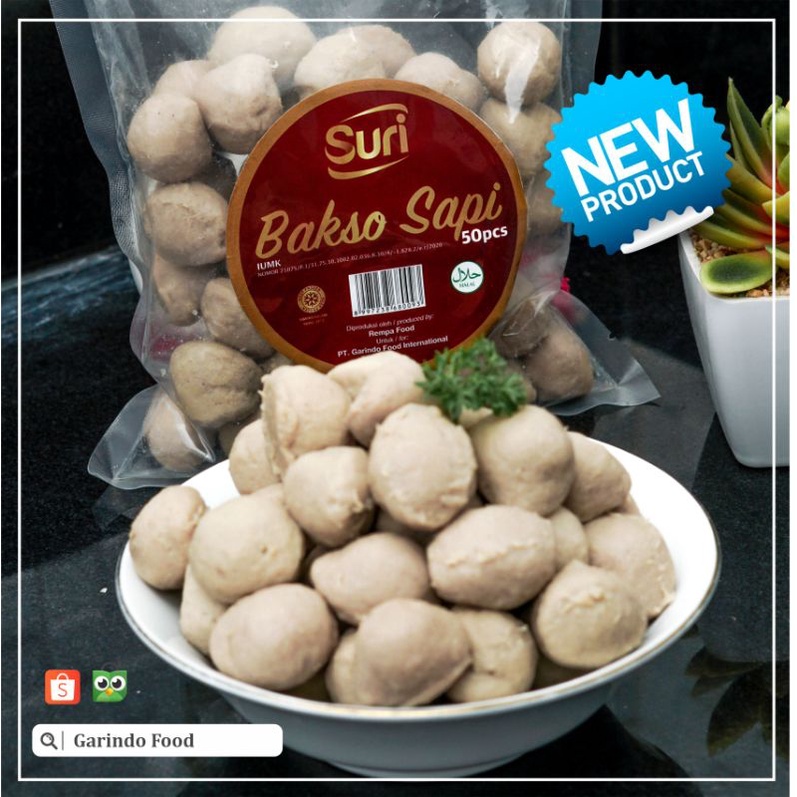 Jual Bakso Sapi Premium Merek Suri isi 50 pcs / Grosir dan Eceran Bakso ...