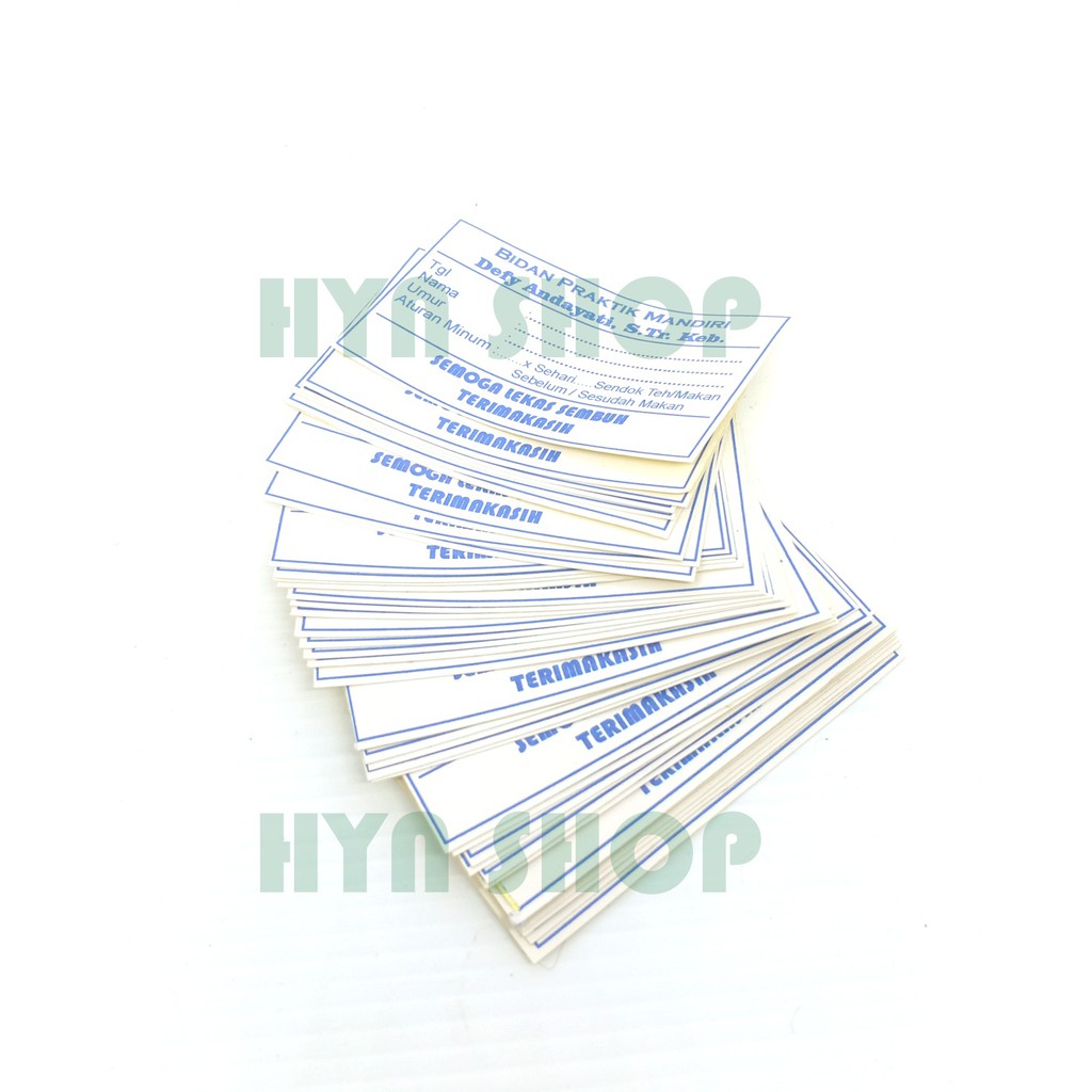 Jual sticker/etiket sirup obat isi 100 pcs Ukuran 6,7x4,0cm | Shopee ...