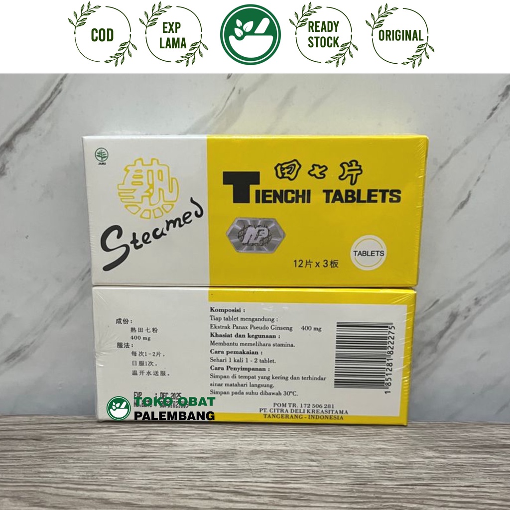 Jual TIENCHI TABLETS STEAMED 12 X 3 TABLET TIEN CHI TABLET NAFSU MAKAN ...
