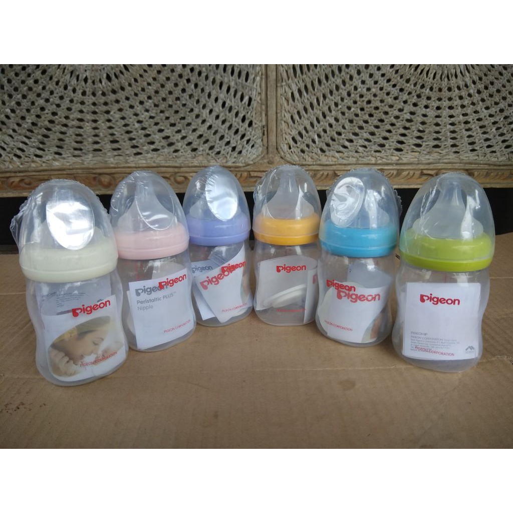 Jual Pigeon Wide Neck 160Ml No Dus Bottle - Botol Susu Bayi Wideneck Pigeon Peristaltic Plus 160 ...