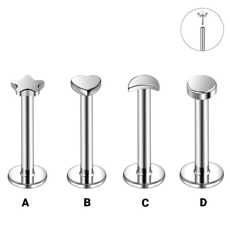 Jual Anting 1piece Piercing Plug In Earring Labret Helix Tragus ...