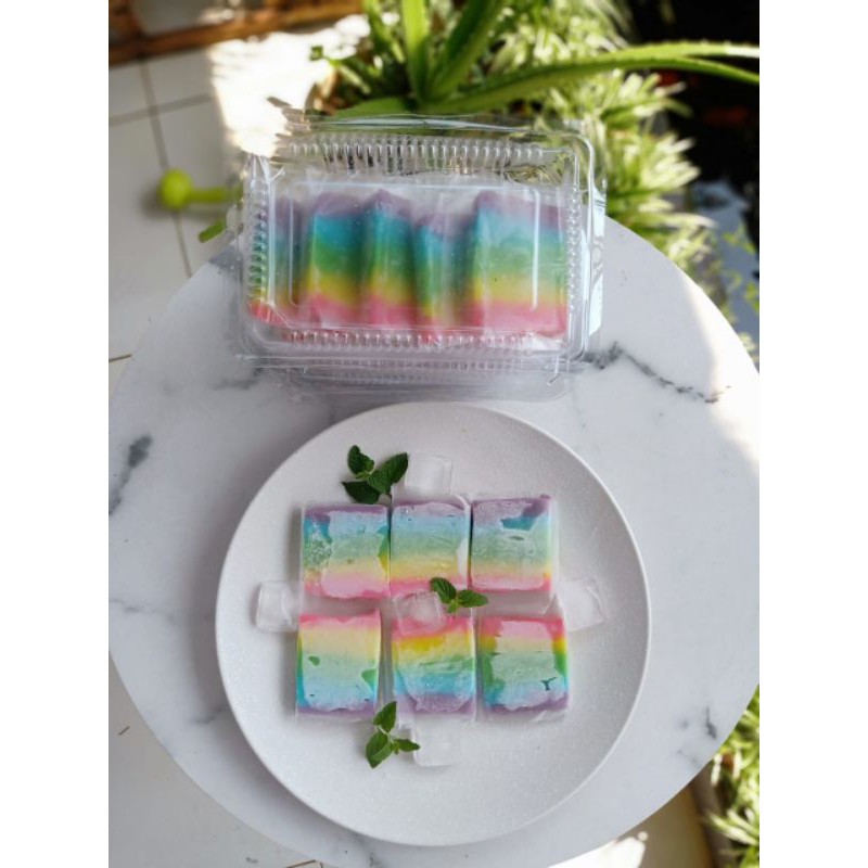 Jual Es Gabus Pelangi isi 5 Enak Homemade Ice Jadul 90an Es Roti Kue ...