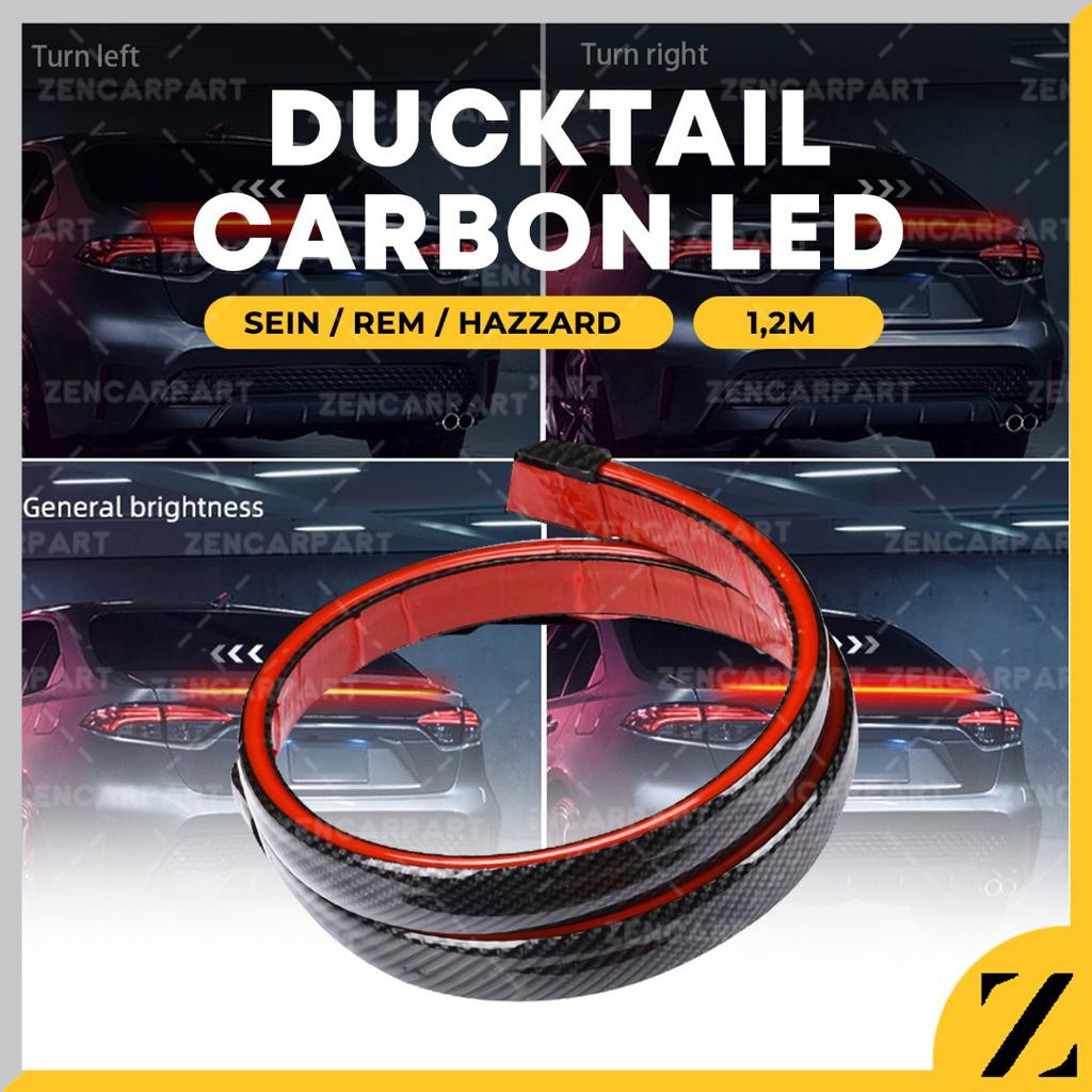 Jual Ducktail Bagasi Mobil Carbon 5D Lampu LED Rem Sein Sayap Spoiler ...