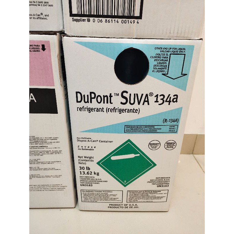 Jual FREON R134A DUPONT SUVA USA 13.62KG | Shopee Indonesia