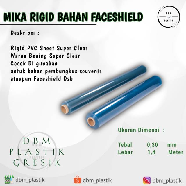 Jual Mika Souvenir Rigid PVC Kaku Tebal 0.30 mm Lebar 140cm Super Clear PET | Shopee Indonesia
