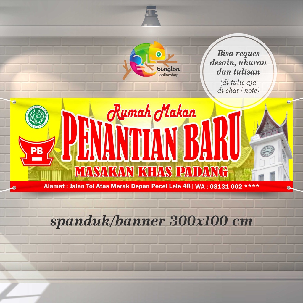 Jual Spanduk Banner Rumah Makan Khas Padang, Minang | Shopee Indonesia