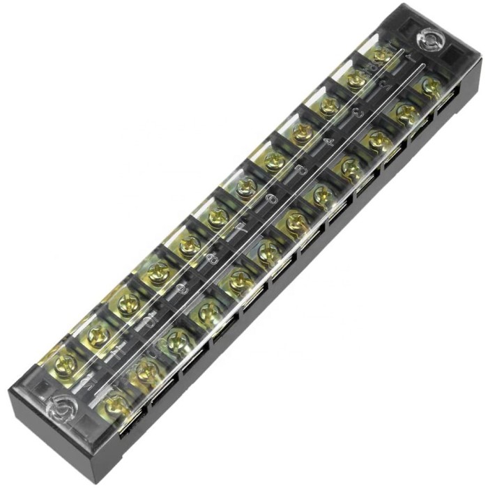Jual TERMINAL BLOCK TB 2512 ( 25A 12Pole) | Shopee Indonesia