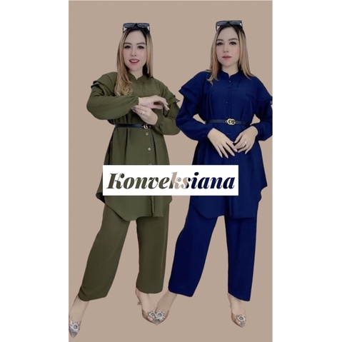 Jual ONE SET TUNIK NABILA TERBARU | ATASAN BAWAHAN WANITA ELEGAN ...