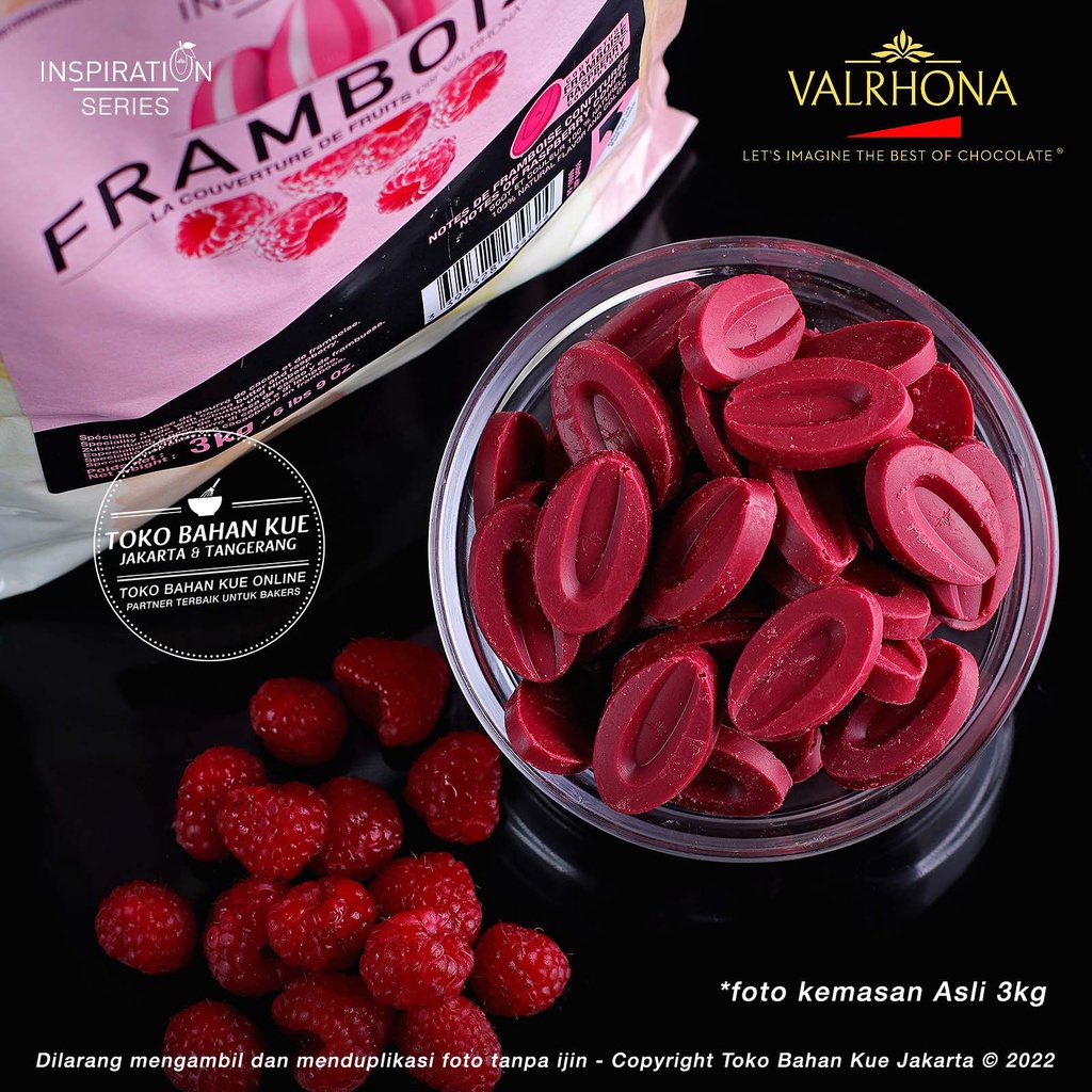 Jual Valrhona - Inspiration RASPBERRY 100gr FRAIMBOISE Chocolate ...