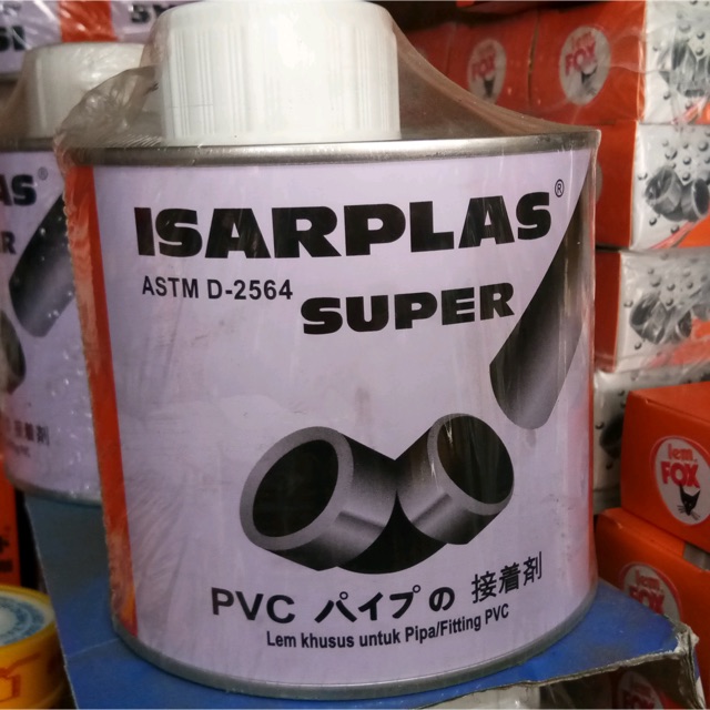 Jual LEM PIPA PVC ISARPLAS SUPER KALENG 400 gram | Shopee Indonesia