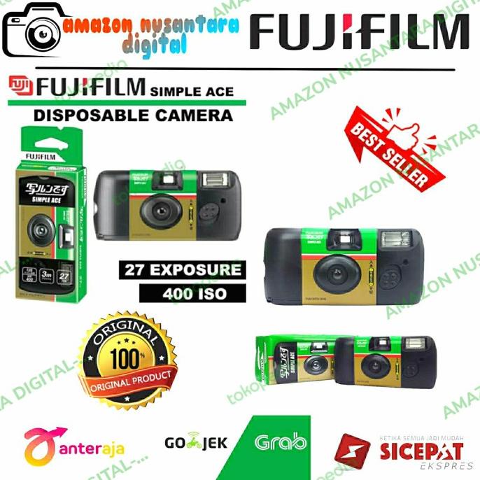 Jual kamera disposable camera fujifilm simple ace original japan ...
