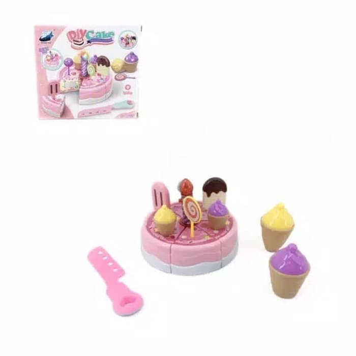 Jual Mainan Kue Ulang Tahun DIY Cake + Ice Cream ( 660-A107 ) | Shopee ...