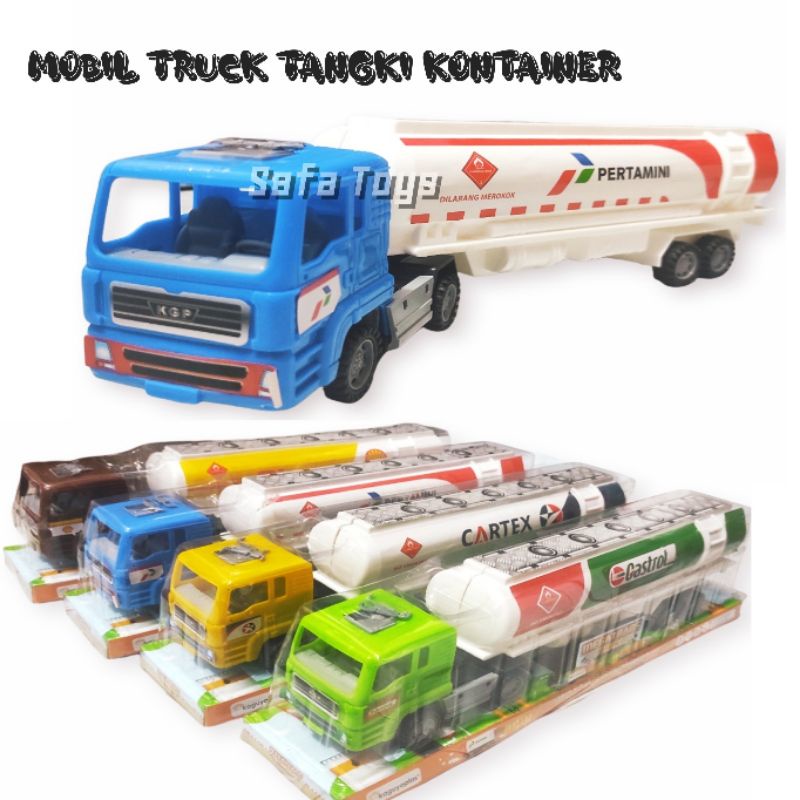 Jual Mainan Mobil Mobilan Truck Kontainer Container Tabung/ Mainan anak ...