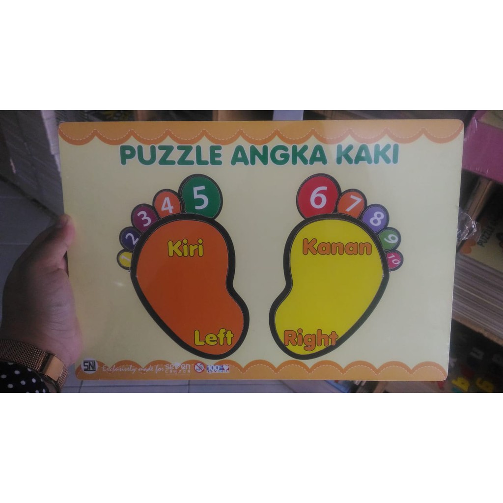 Jual Mainan Puzzle Angka Kaki - Mainan Kayu Puzzle - Mainan Kayu ...