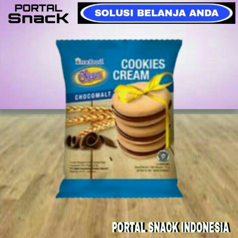 Jual OKEBIS COOKIES CREAM inafood renceng 10 pcs | Shopee Indonesia