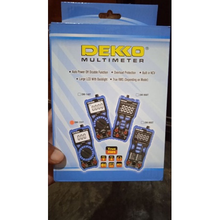 Jual MULTITESTER DIGITAL DEKKO PLUS NCP / AVOMETER @MULTIMETER | Shopee ...